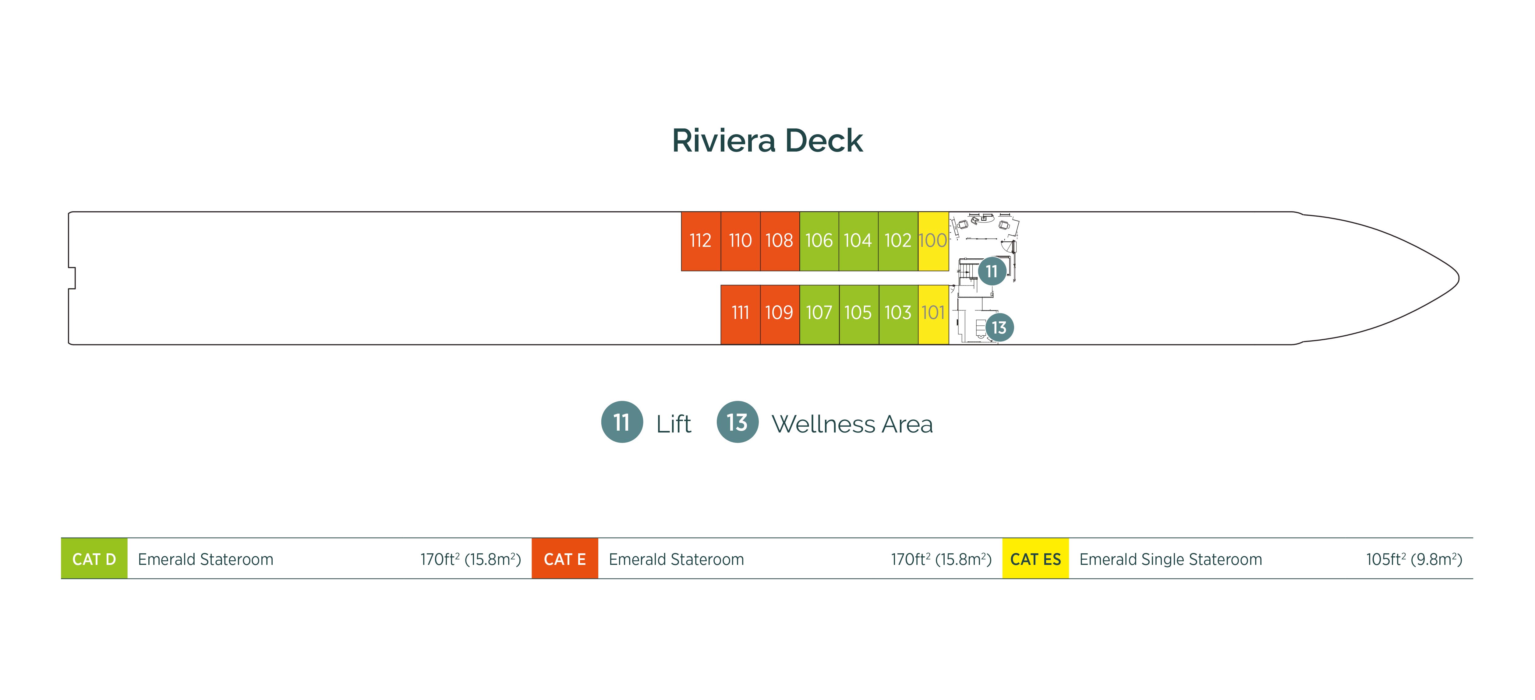 Our Europe Cruise Ship Layouts | Deck Plans - Emerald Cruises